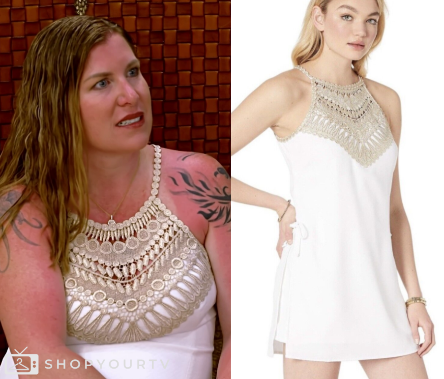 Below Deck: Season 11 Episode 9 White & Gold Dress | Shop Your TV