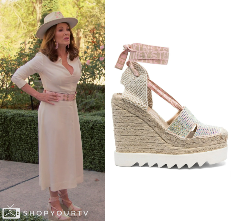Vanderpump Villa: Season 1 Episode 7 Lisa's lace Up Espradrilles | Shop ...