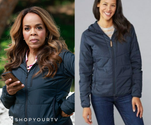 CSI Vegas: Season 3 Episode 6 Maxine Roby's Navy Puffer Jacket | Shop ...