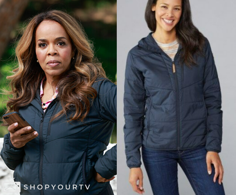 CSI Vegas: Season 3 Episode 6 Maxine Roby's Navy Puffer Jacket | Shop ...