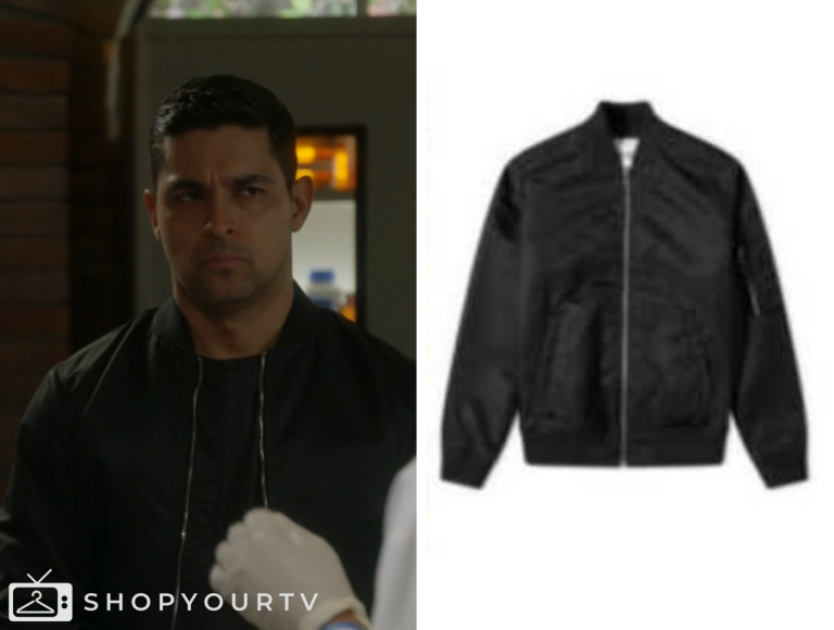 NCIS: Season 21 Episode 6 Nick's Black Bomber Jacket | Shop Your TV