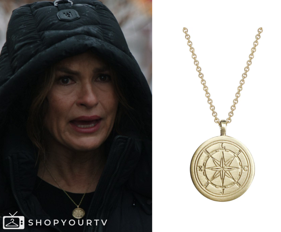 Law and Order SVU: Season 25 Episode 9 Olivia’s Gold Compass Necklace ...
