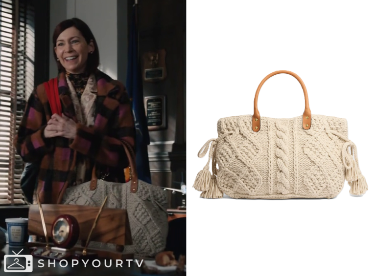 Elsbeth: Season 1 Episode 7 Elsbeth's Cable Knit Tote Bag | Shop Your TV