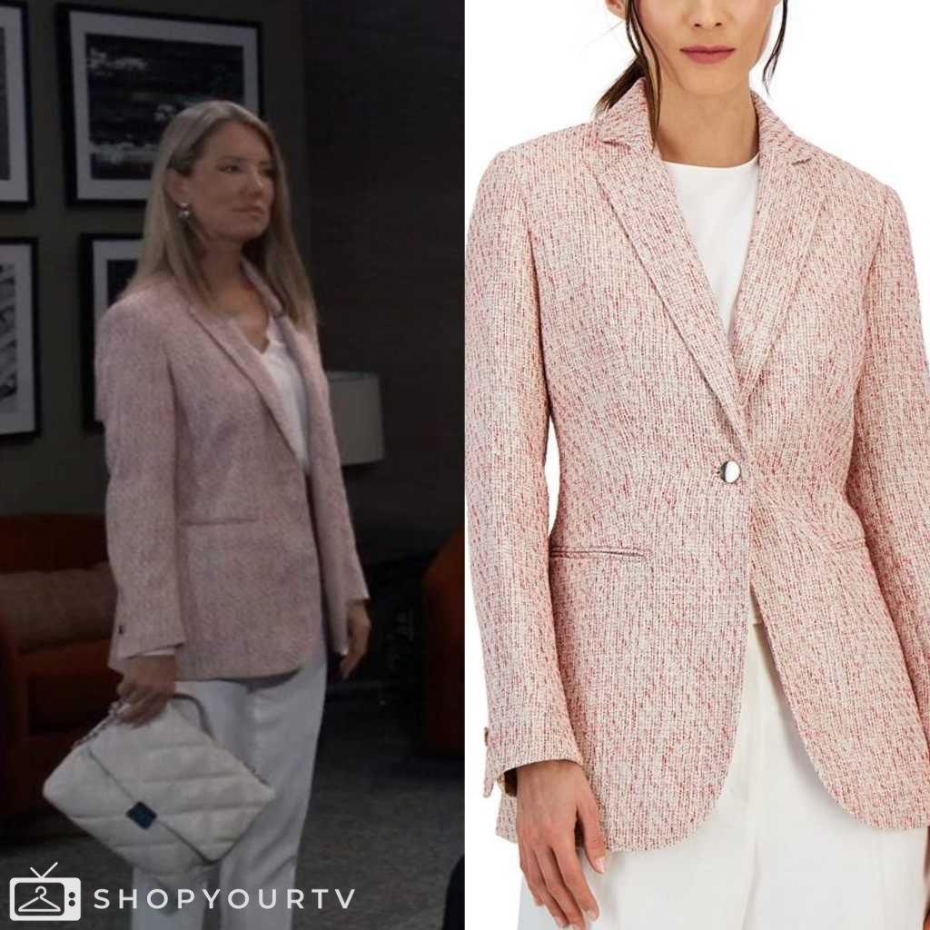 General Hospital: May 2024 Nina’s Pink Tweed Blazer | Shop Your TV