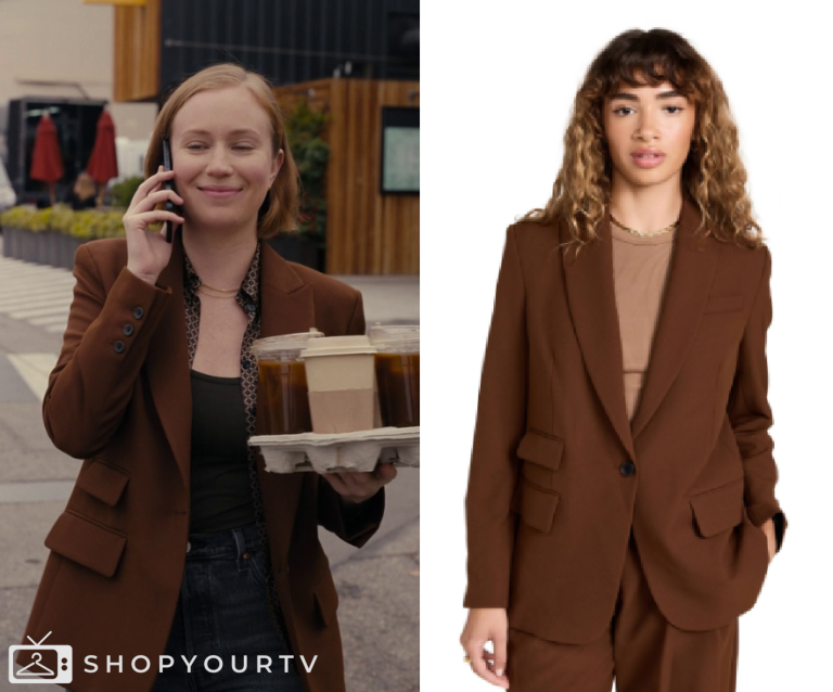 Hacks: Season 3 Episode 2 Ava's Brown Jacket | Shop Your TV
