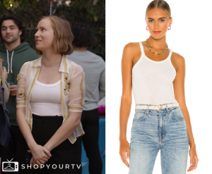 Hacks: Season 3 Episode 6 Ava's White Tank Top | Shop Your TV