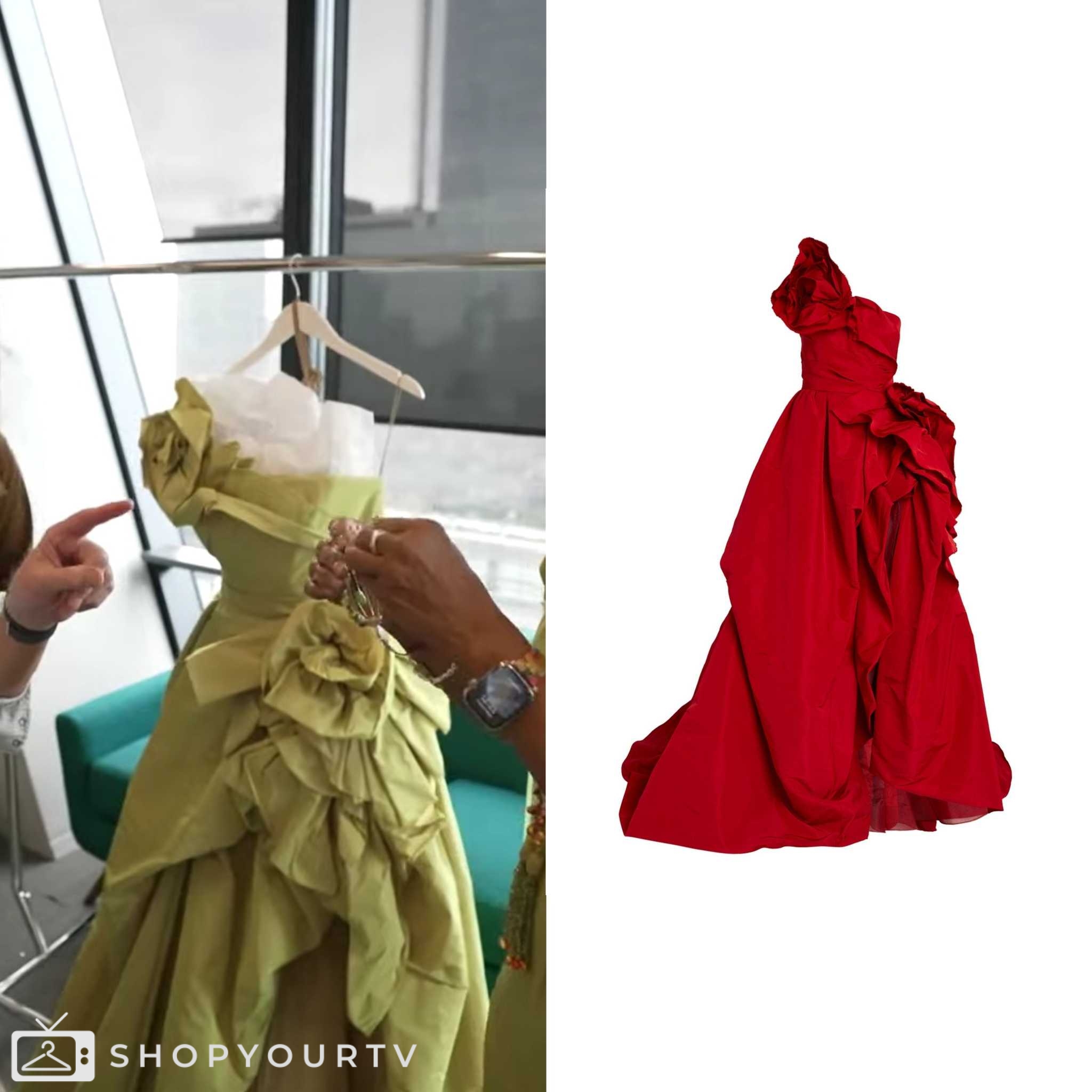 CBS Mornings: May 2024 Gayle King’s Lime Ruffled Gown | Shop Your TV