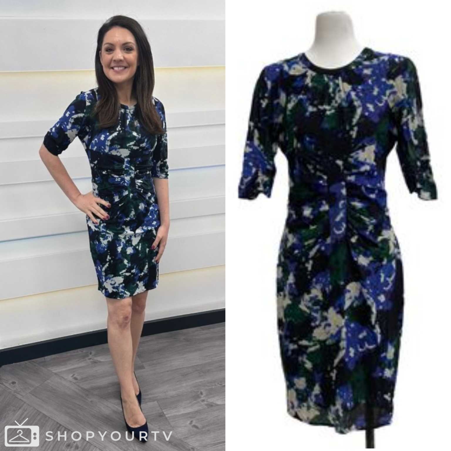 Good Morning Britain: May 2024 Laura Tobin’s Printed Midi Dress | Shop ...