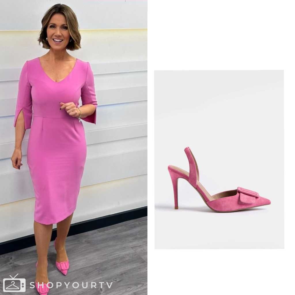 Good Morning Britain: May 2024 Susanna Reid’s Pink Slingback Pumps ...