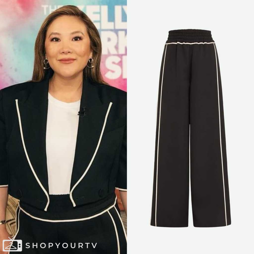 The Kelly Clarkson Show: May 2024 Ally Maki’s Contrast Trim Pants ...