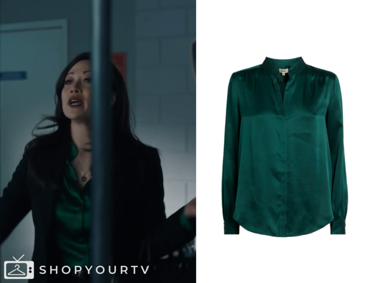 Tracker: Season 1 Episode 12 Reenie's Silk Blouse | Shop Your TV