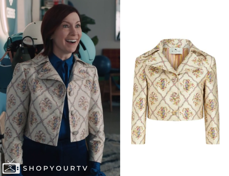 Elsbeth: Season 1 Episode 8 Elsbeth's Floral Cropped Jacket | Shop Your TV