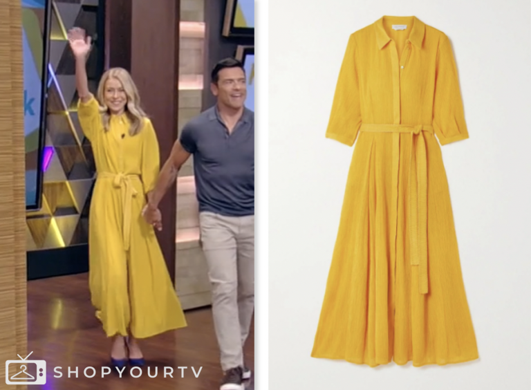 Live with Kelly and Mark: January 2024 Kelly Ripa's White Shirt | Shop ...