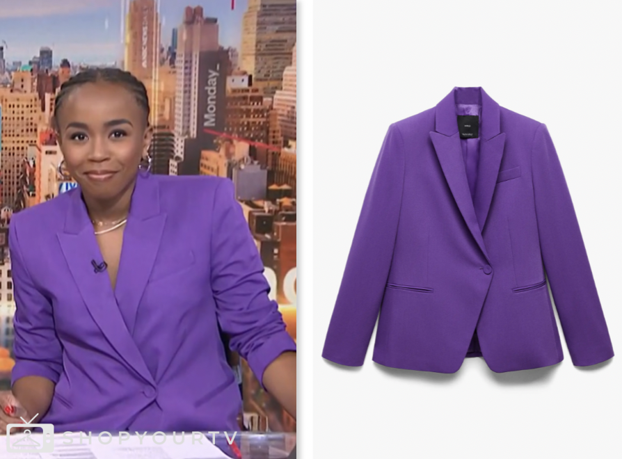 NBC News Daily: May 2024 Zinhle Essamuah's Purple Blazer | Shop Your TV
