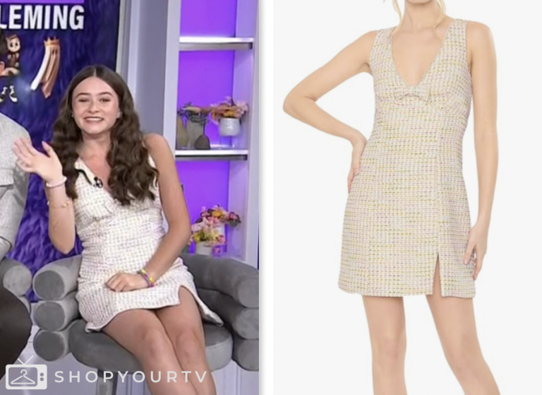 The Today Show: May 2024 Cailey Fleming's Tweed Bow Mini Dress | Shop ...