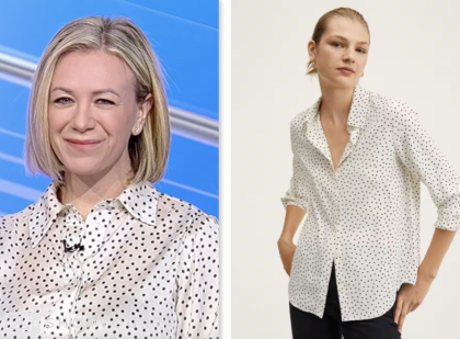 Fox and Friends: May 2024 Katie Cherkasky's White Polka Dot Shirt ...