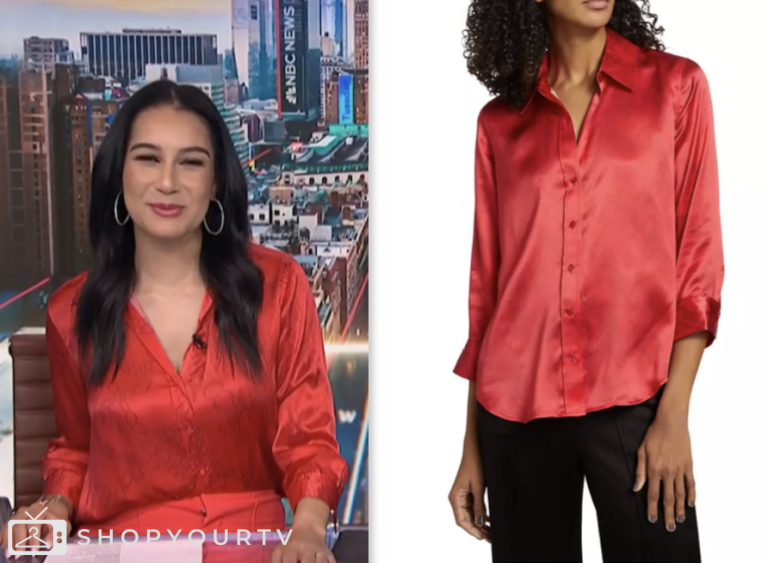 NBC News Daily: May 2024 Morgan Radford's Grey Peplum Dress | Shop Your TV