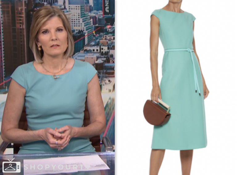 NBC News Daily: May 2024 Kate Snow's Red Satin Midi Dress | Shop Your TV