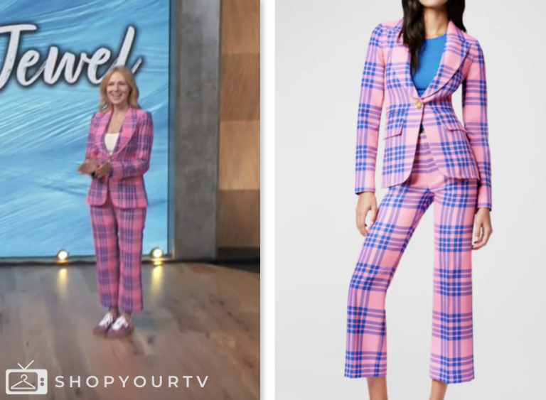 Access Daily: April 2024 Tisha Campbell's White Floral Blazer and Pant ...