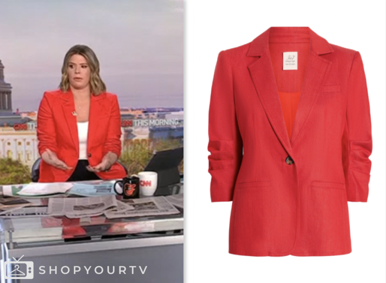 CNN This Morning: May 2024 Kasie Hunt's Peach Blazer | Shop Your TV