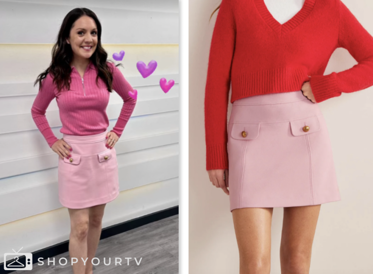 Good Morning Britain: May 2024 Laura Tobin's Pink Mini Skirt | Shop Your TV