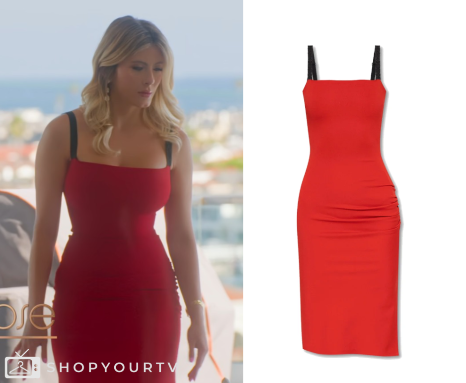 Selling The OC: Season 3 Episode 7 Alexandra Rose's Red Midi Dress ...