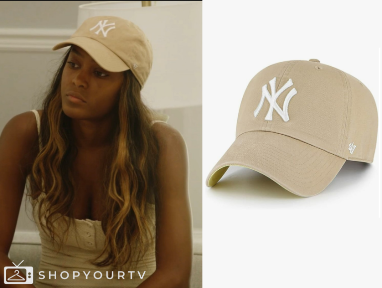 Summer House: Season 8 Episode 13 Ciara's Beige NY Cap | Shop Your TV