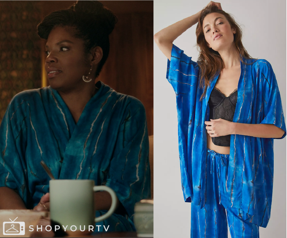 The Chi: Season 6 Episode 9 Nina's Blue Velvet Robe | Shop Your TV