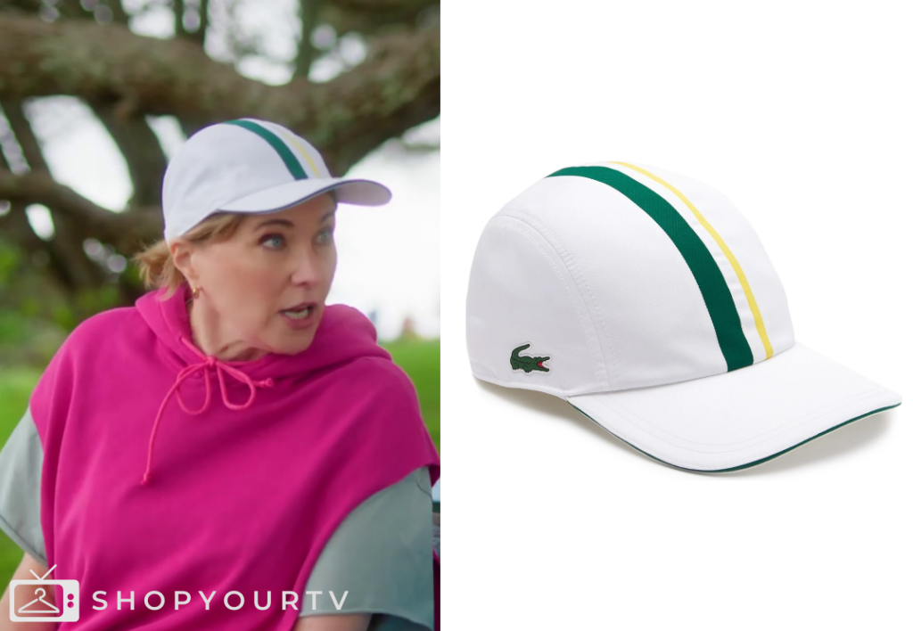 My Life is Murder: Season 4 Episode 3 Alexa's White & Green Striped Cap ...