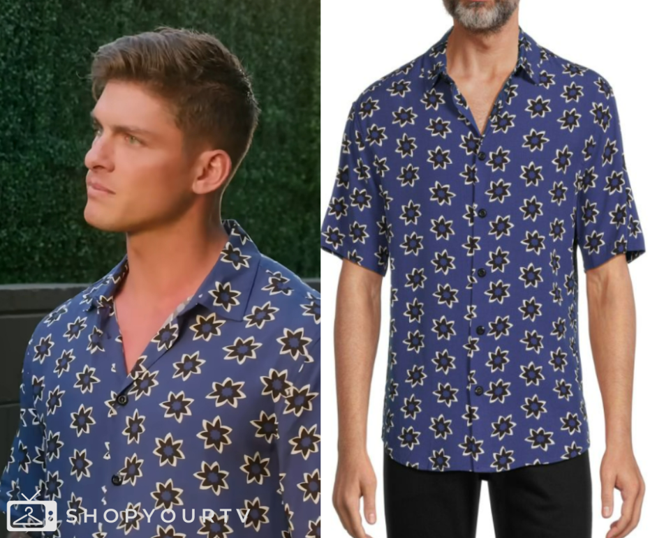 Selling The OC: Season 3 Blue Floral Print Shirt | Shop Your TV