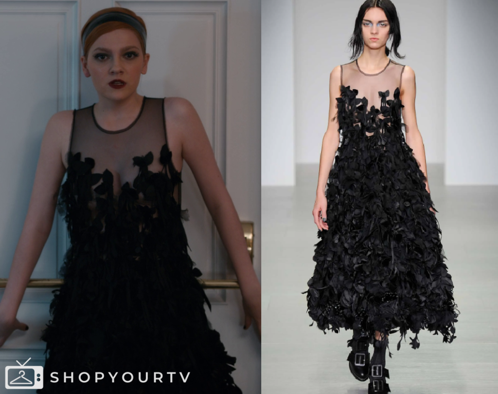 Geek Girl: Season 1 Episode 5 Harriet's Applique Black Mesh Dress ...