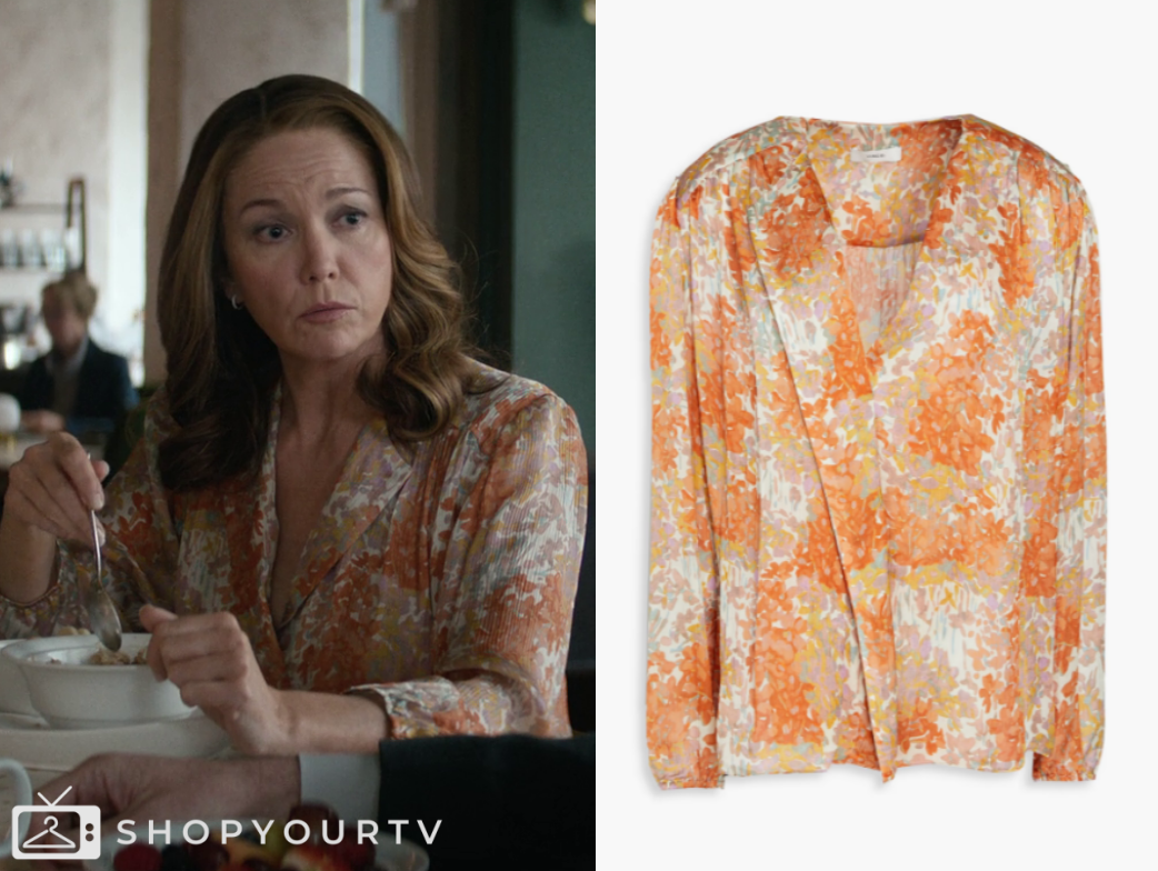A Man in Full: Season 1 Episode 6 Martha's Orange Floral Print Blouse ...