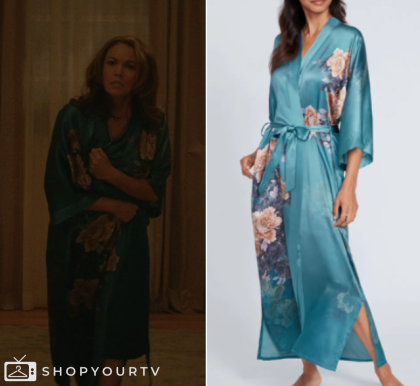 A Man in Full: Season 1 Episode 6 Martha's Blue Floral Silk Robe | Shop ...