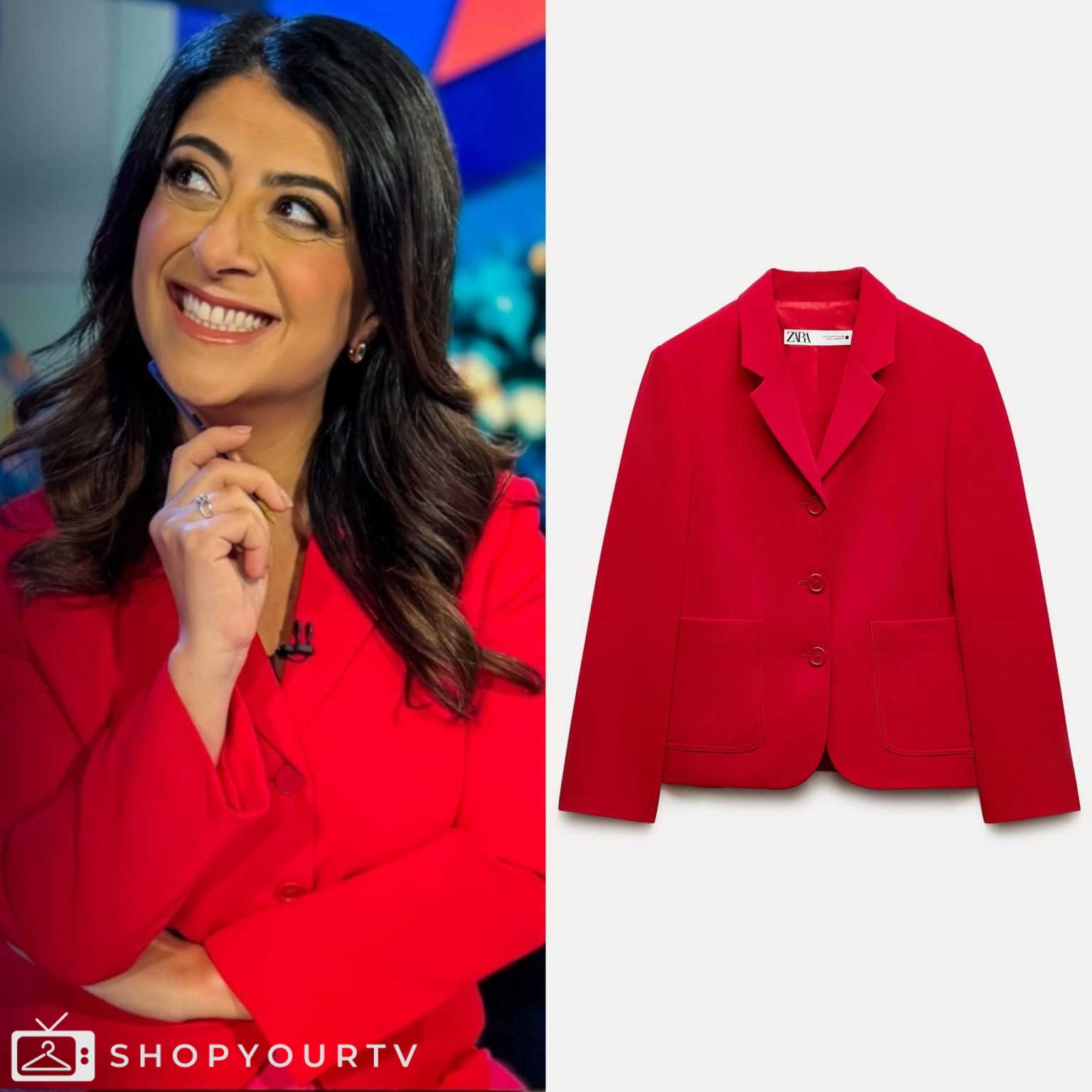 The Project: May 2024 Susie Youssef’s Red Blazer | Shop Your TV