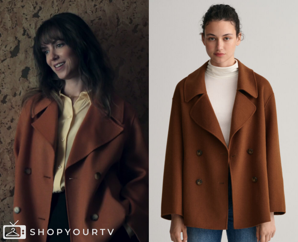 Rebus: Season 1 Episode 2 Rhona's Orange Peacoat | Shop Your TV