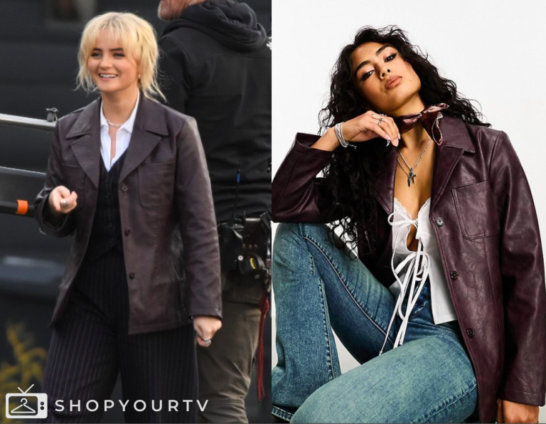Doctor Who: Season 14 Ruby's Dark Purple Leather Jacket | Shop Your TV