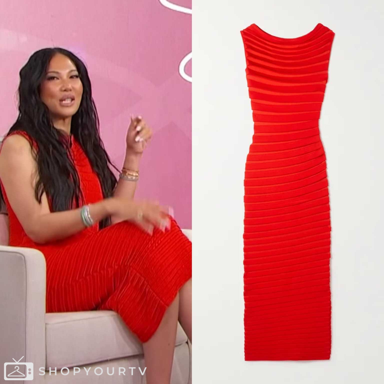 Sherri: May 2024 Kimora Lee Simmons’s Red Maxi Dress | Shop Your TV