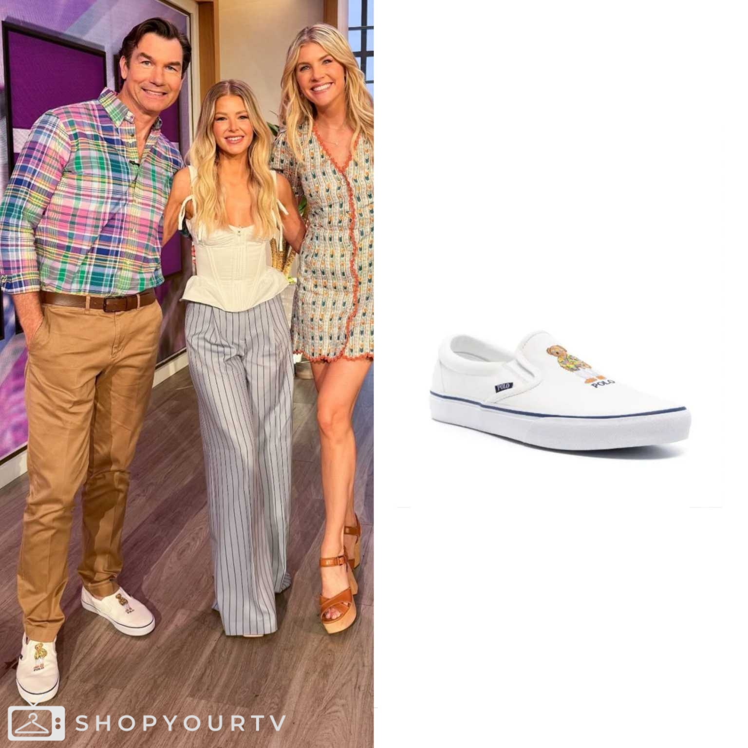 The Talk: May 2024 Jerry O'Connell’s Teddy bear slip ons | Shop Your TV