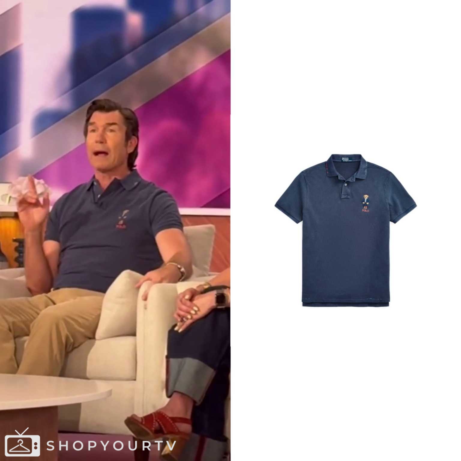 The Talk: May 2024 Jerry O'Connell’s Polo Bear Mesh Polo | Shop Your TV