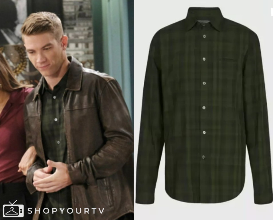 Days Of Our Lives: March 2024 Tripp's Blue Plaid Shirt | Shop Your TV