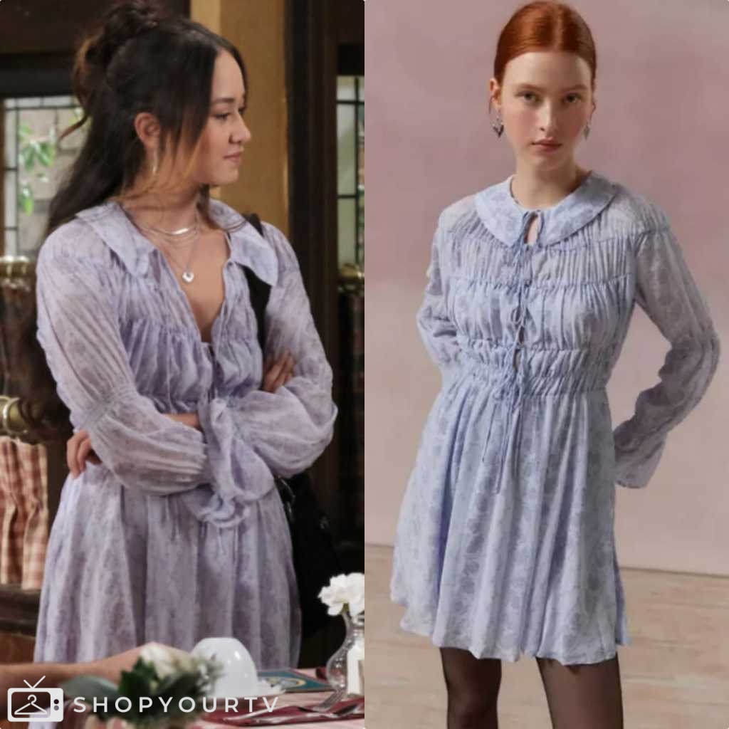 Days Of Our Lives: June 2024 Sophia's Smocked Mini Dress | Shop Your TV
