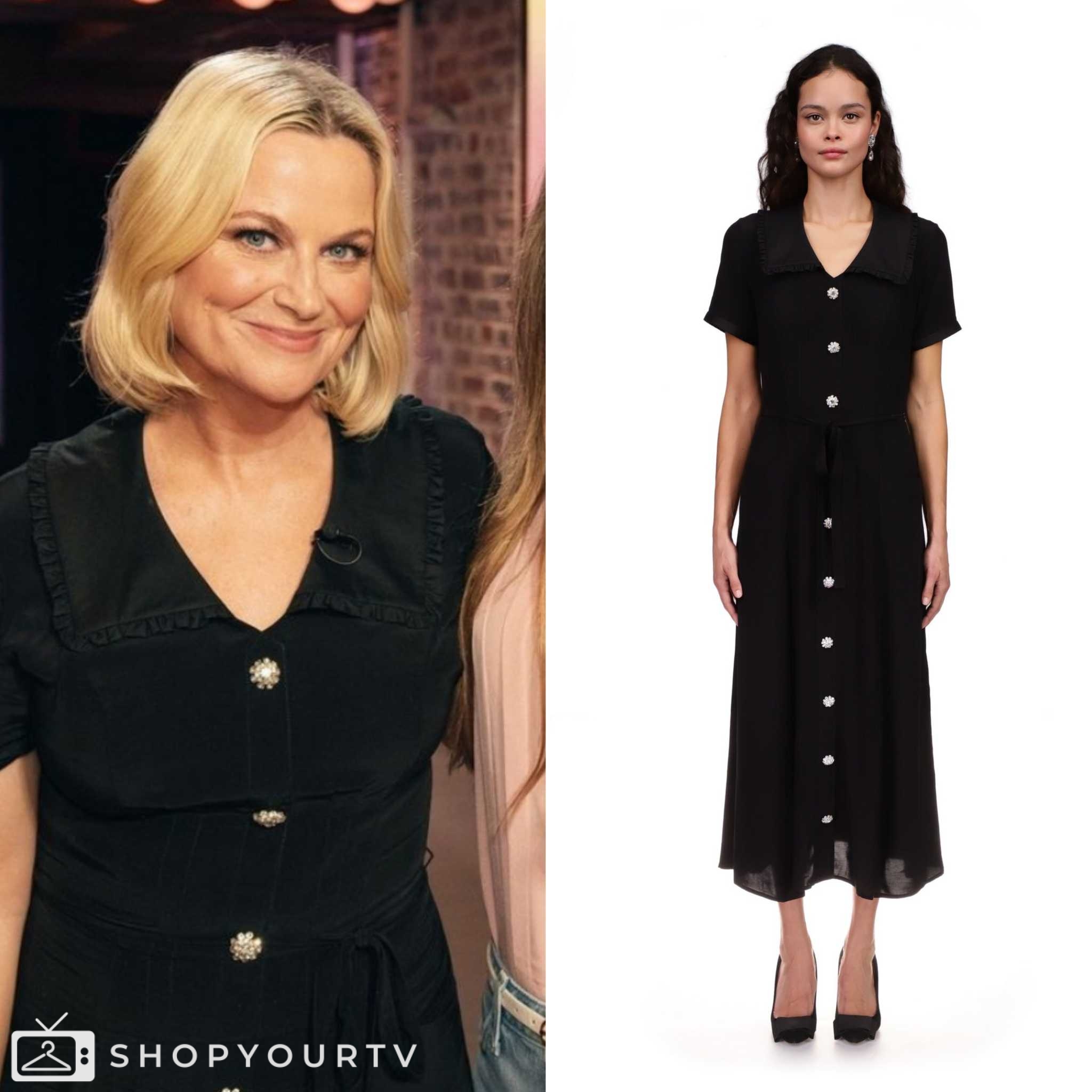 The Kelly Clarkson Show: June 2024 Amy Poehler’s Black Short Sleeve ...