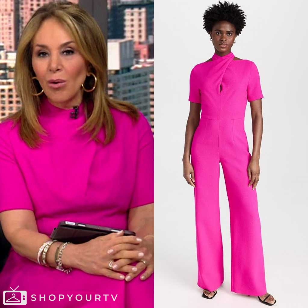 Good Day New York: June 2024 Rosanna Scotto's Pink Mock Neck Jumpsuit | Shop Your TV