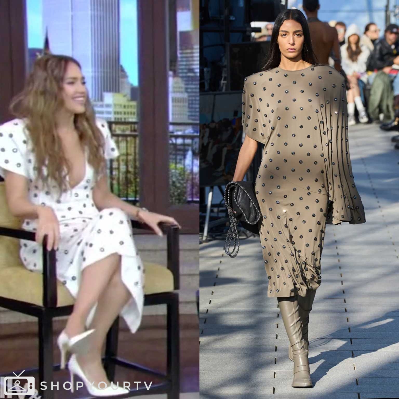 Live with Kelly and Mark: June 2024 Jessica Alba’s White Embellished ...