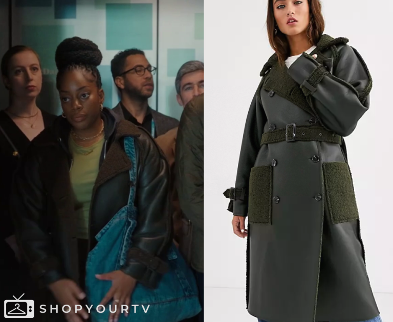 Queenie: Season 1 Episode 3 Queenie's Shearling Jacket | Shop Your TV