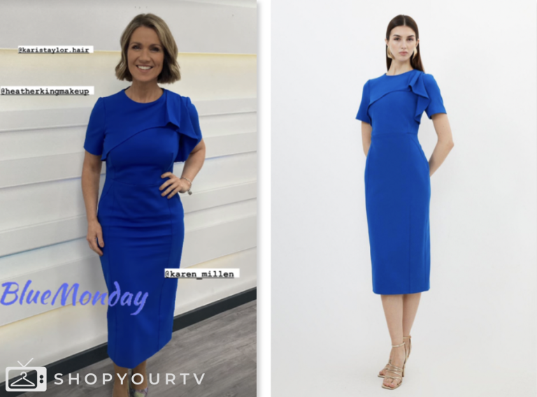 Good Morning Britain: June 2024 Susanna Reid's Blue Pencil Dress | Shop ...
