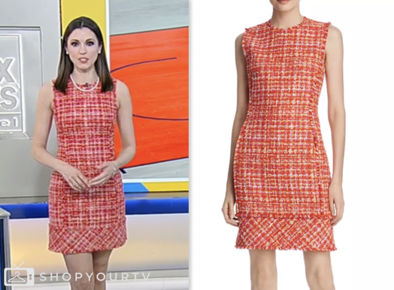 Fox and Friends: June 2024 Chanley Painter's Red Tweed Sleeveless ...