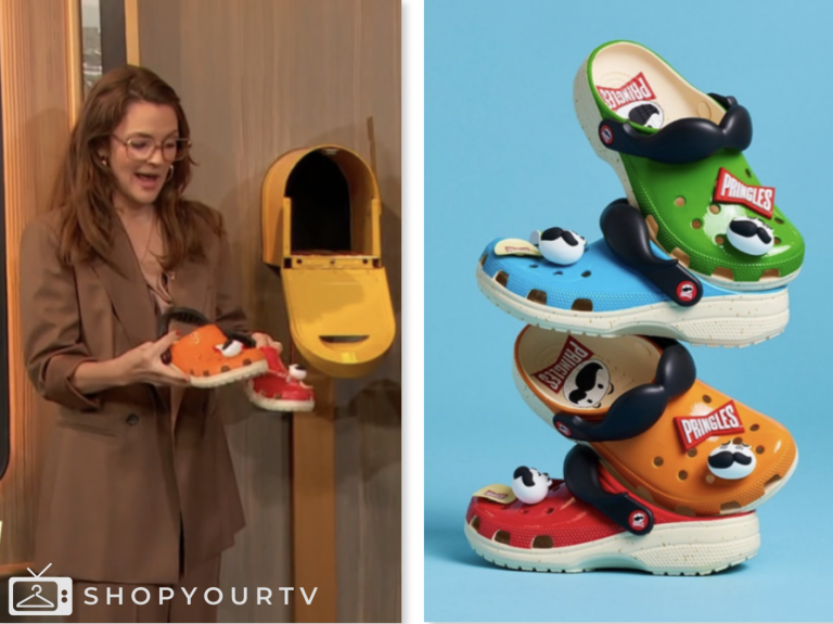 Drew Barrymore Show: June 2024 Drew Barrymore's Pringles x Crocs Clogs ...