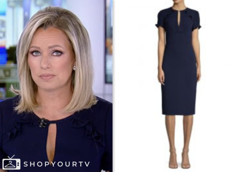 America Reports: May 2024 Sandra Smith's White Pleated Sleeve Shirt | Shop Your TV