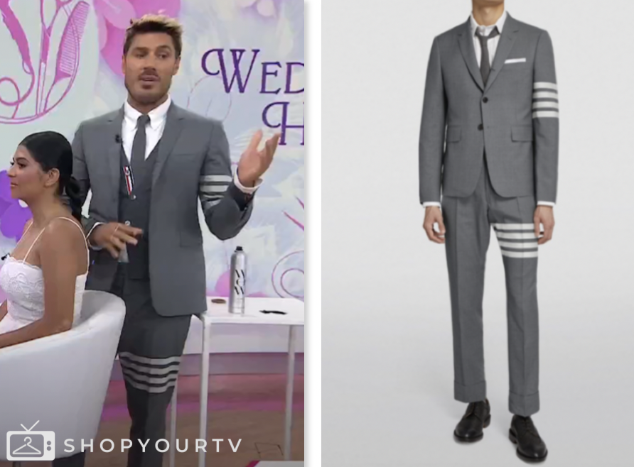 The Today Show: June 2024 Chris Appleton's Grey Stripe Sleeve Suit ...